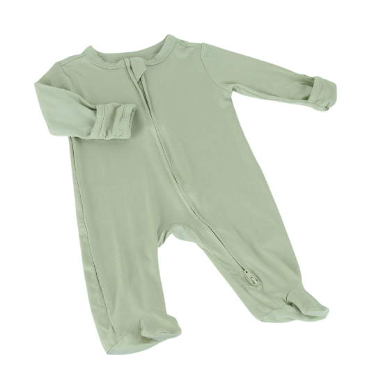 Ains and LJ Bamboo Footed Sleeper | Bump Boxes