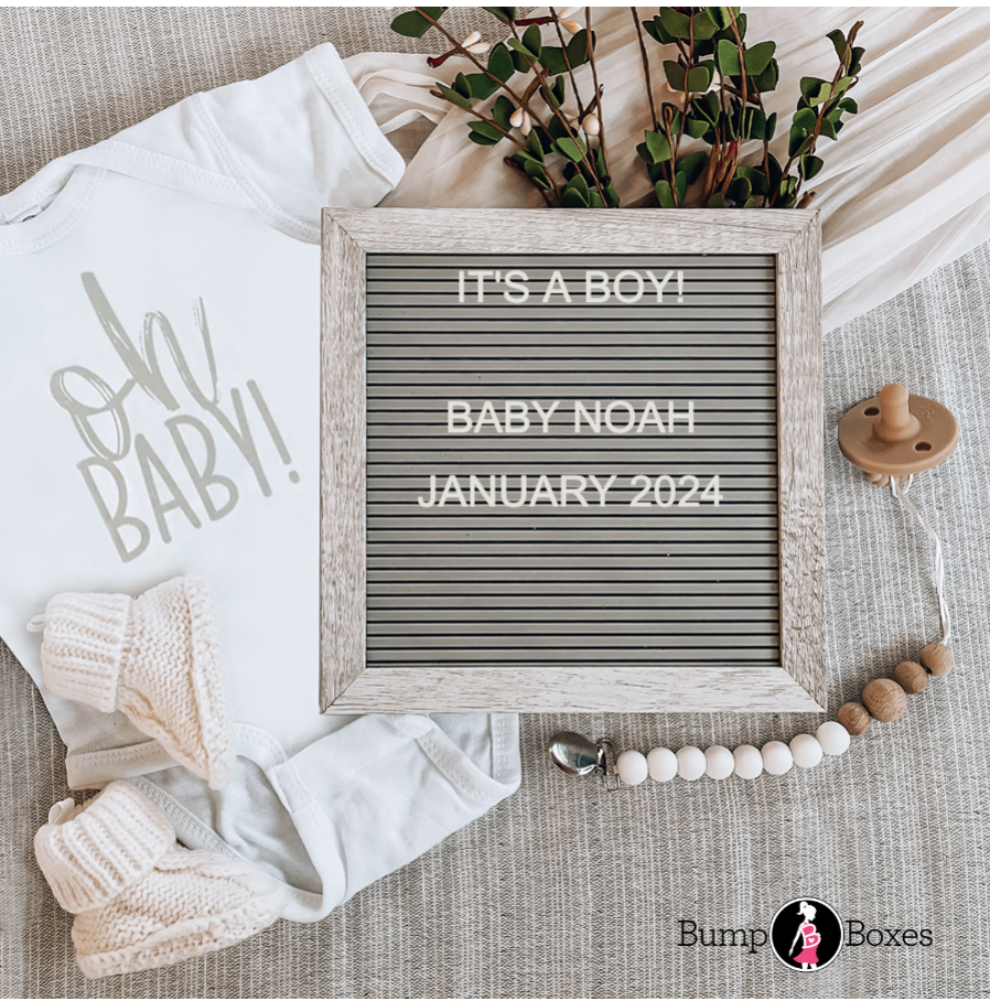 Bump Boxes Digital Gender Reveal Announcement | Bump Boxes