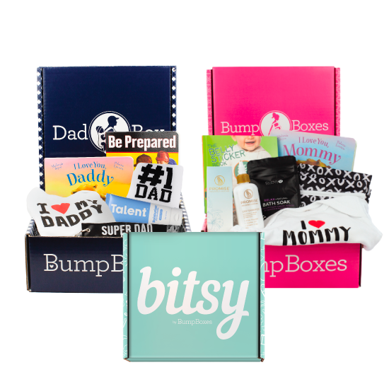 BumpLife New Parents Bundle: New Mom to be Gift Box, Dad Gift Box and ...