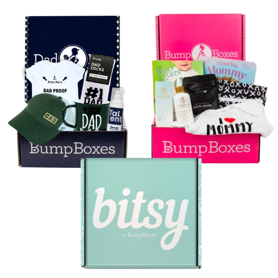 BumpLife New Parents Bundle: New Mom to be Gift Box, Dad Gift Box and ...