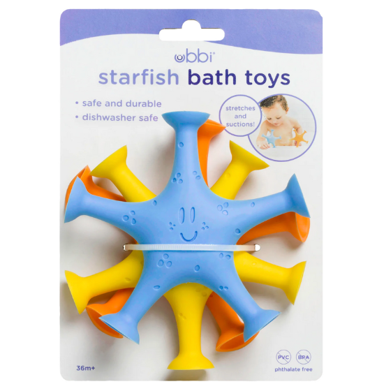 Ubbi Starfish Sticky Toys | Bitsy Boxes